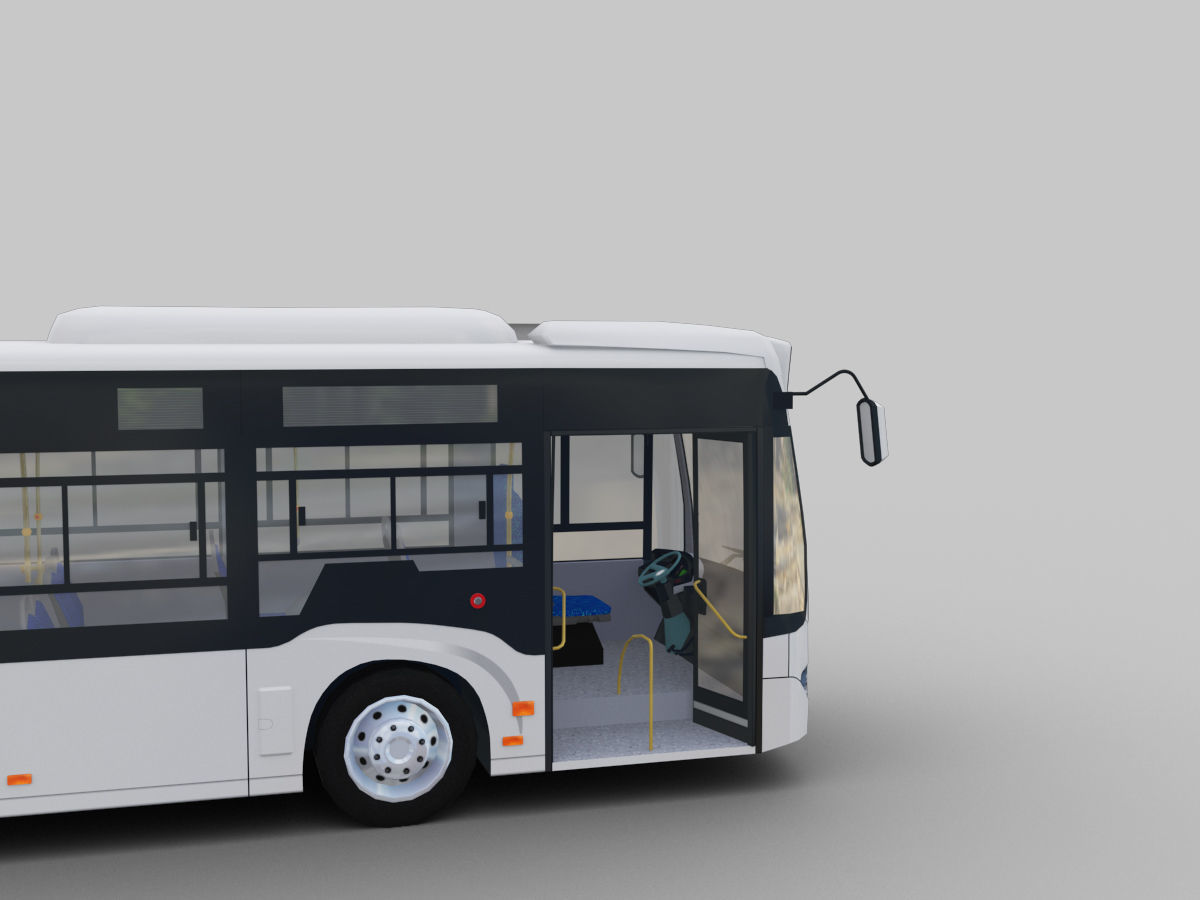 3D model Lowpoly City Bus with interior VR / AR / low-poly | CGTrader