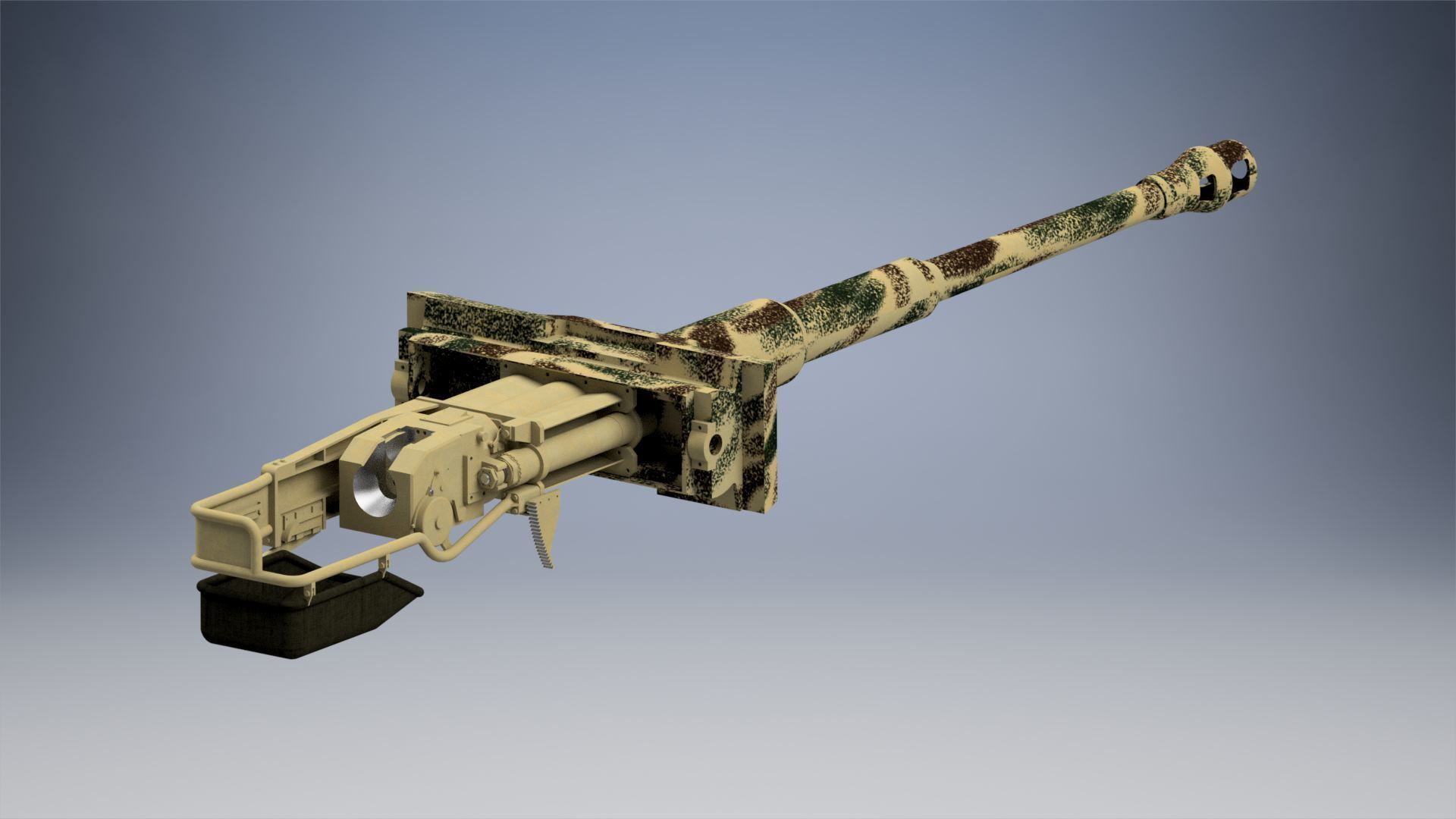 Kampfwagenkanone 88 mm KwK 36 L56 3D model | CGTrader