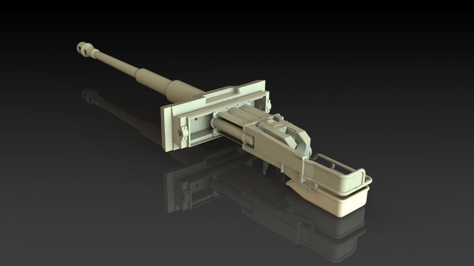 Kampfwagenkanone 88 mm KwK 36 L56 3D model | CGTrader