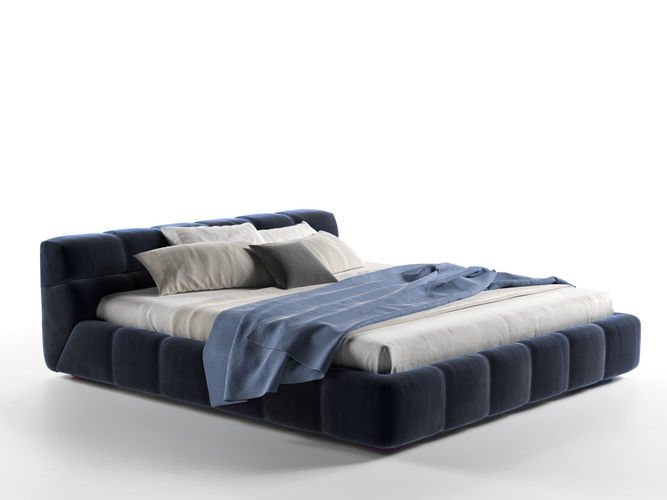 Tufty Bed 3D model | CGTrader