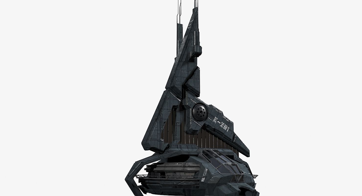 Halo Style Sci-Fi Building 3D model | CGTrader