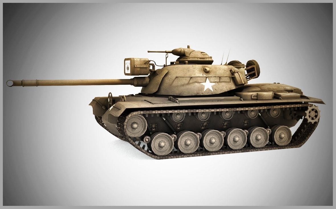 3D model MBT M48A3 Patton VR / AR / low-poly | CGTrader