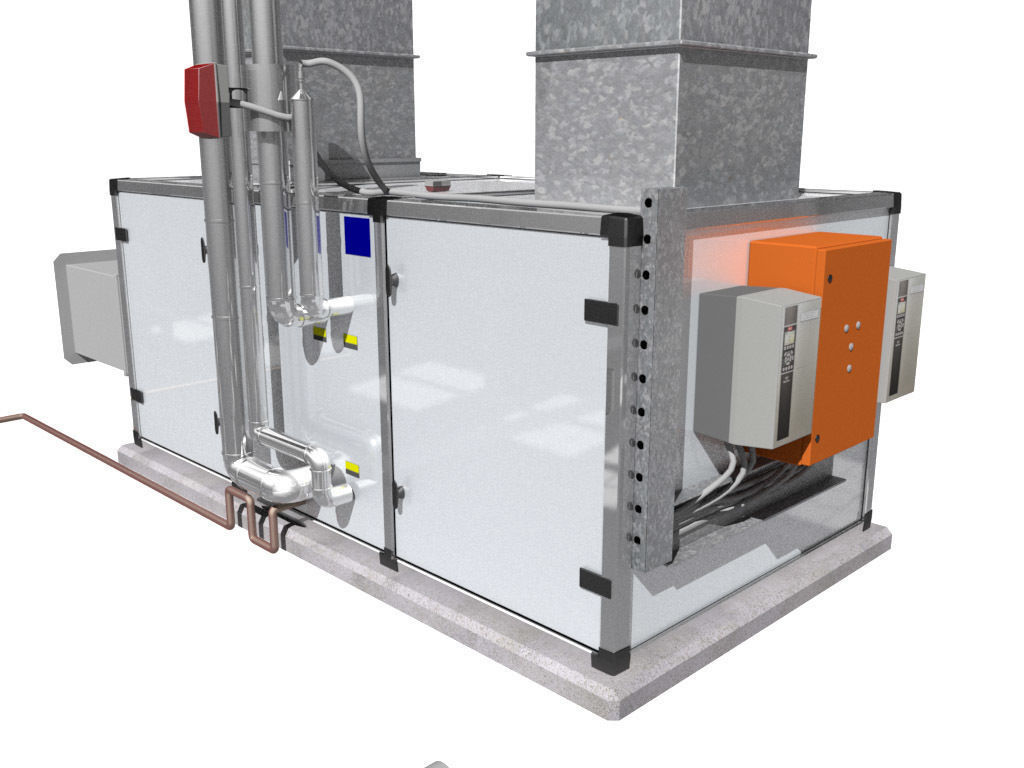 Air handling unit 3D model | CGTrader