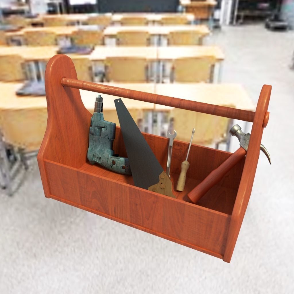 Low-poly toolbox free VR / AR / low-poly 3D model | CGTrader