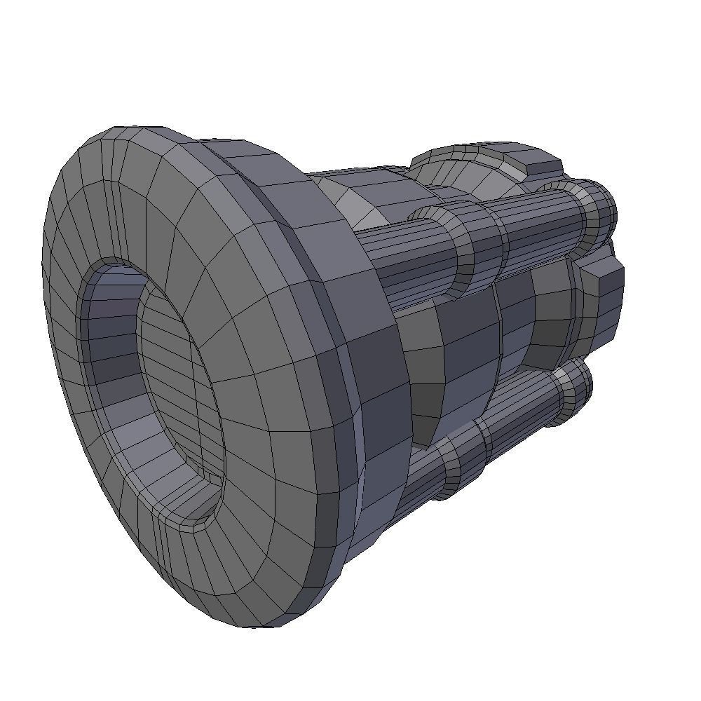3D model Starship engine 01 Sci-fi low poly VR / AR / low-poly | CGTrader