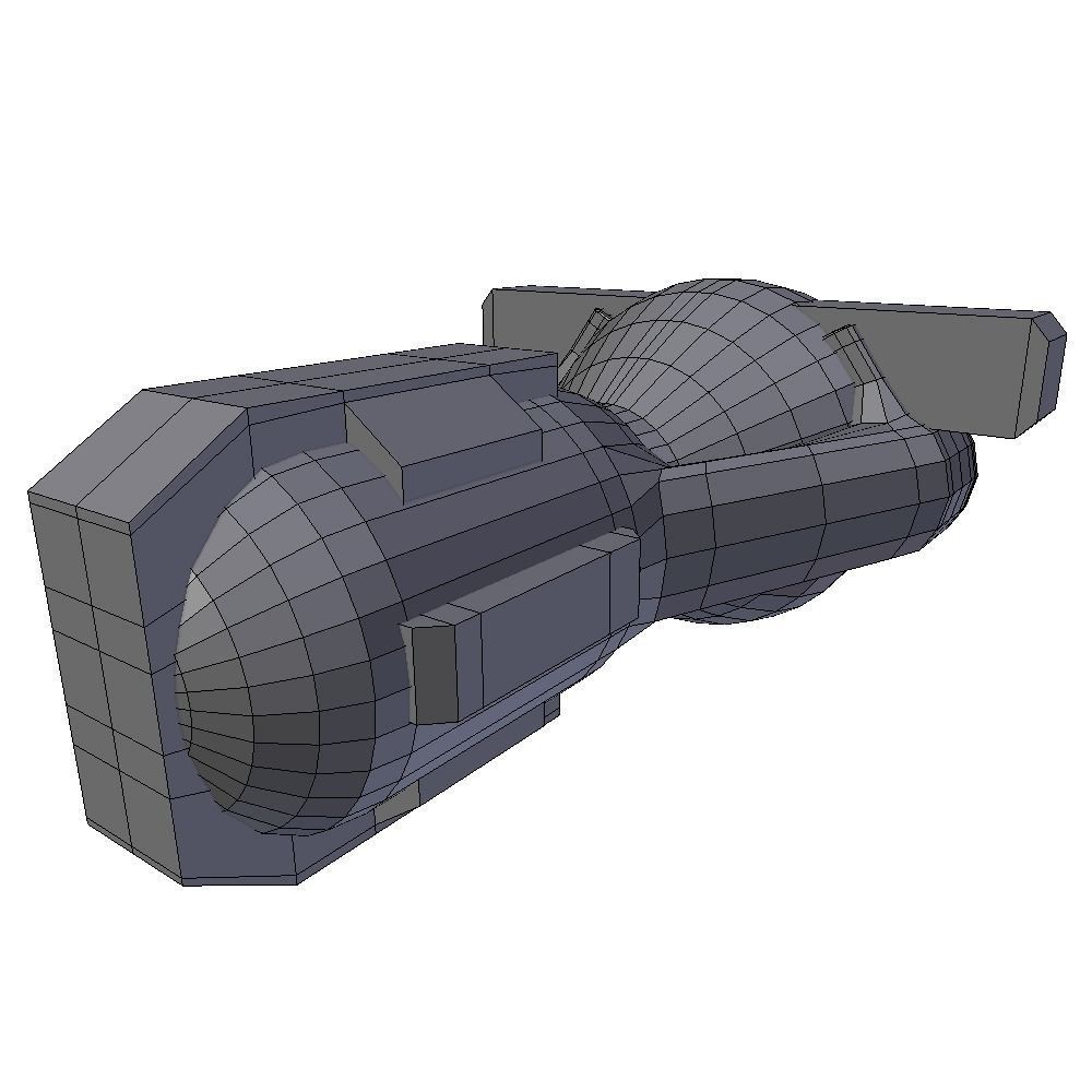 3D model Starship engine 02 Sci-fi low poly VR / AR / low-poly | CGTrader