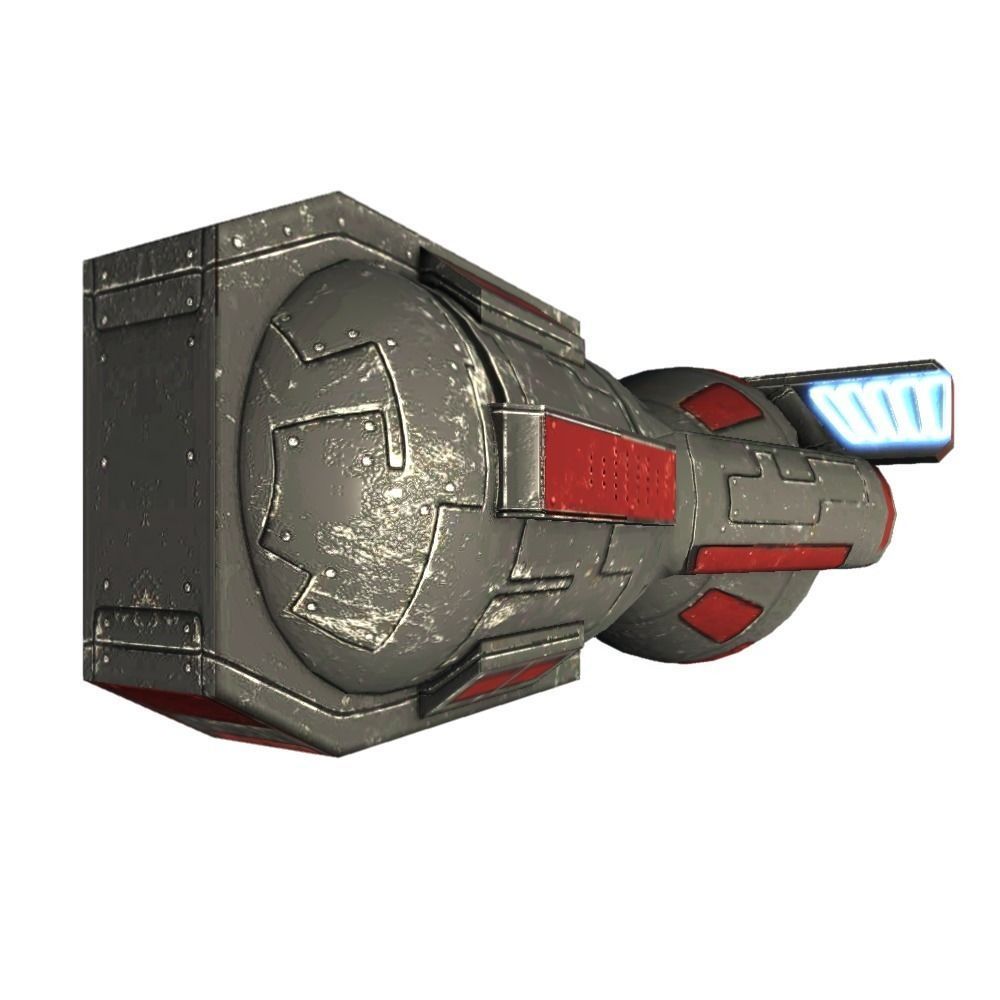 3D model Starship engine 02 Sci-fi low poly VR / AR / low-poly | CGTrader