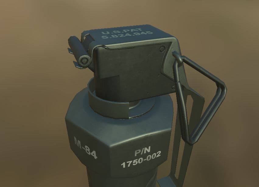 3D model M84 Stun Flashbang Grenade VR / AR / low-poly | CGTrader