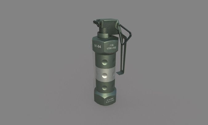 3D model M84 Stun Flashbang Grenade VR / AR / low-poly MAX FBX ...