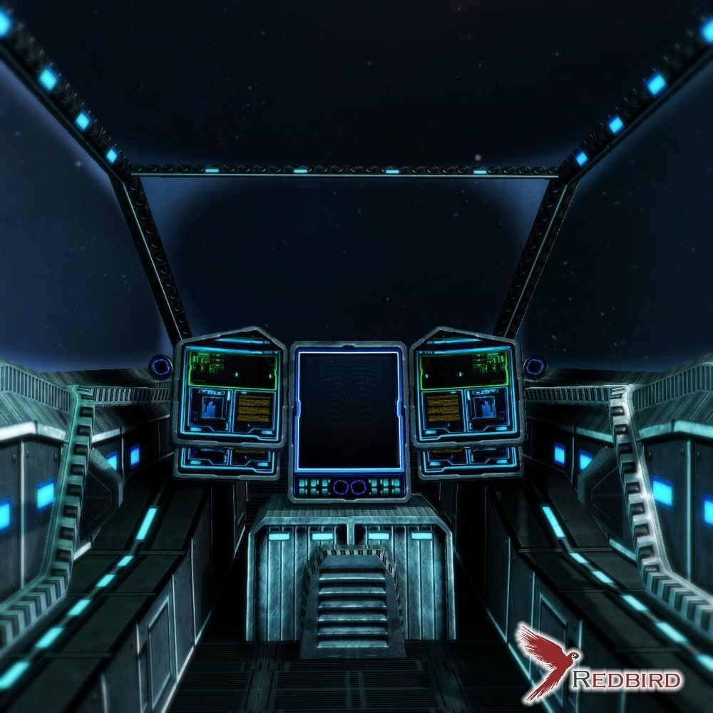 3D model Sci-fi Lowpoly Cockpit With 2 Skins VR / AR / low-poly | CGTrader