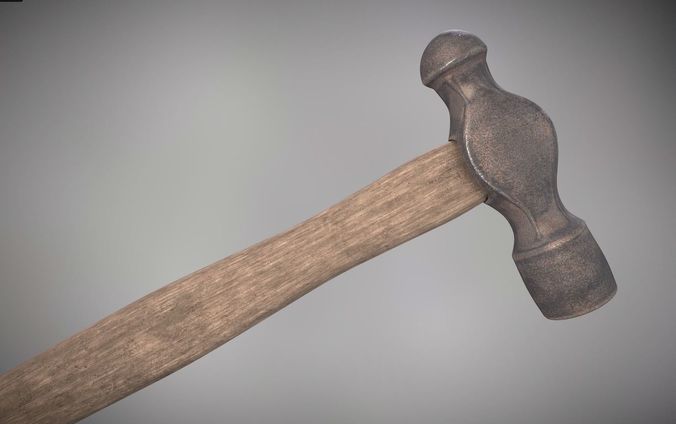 Ball Peen Hammer PBR free 3D model | CGTrader