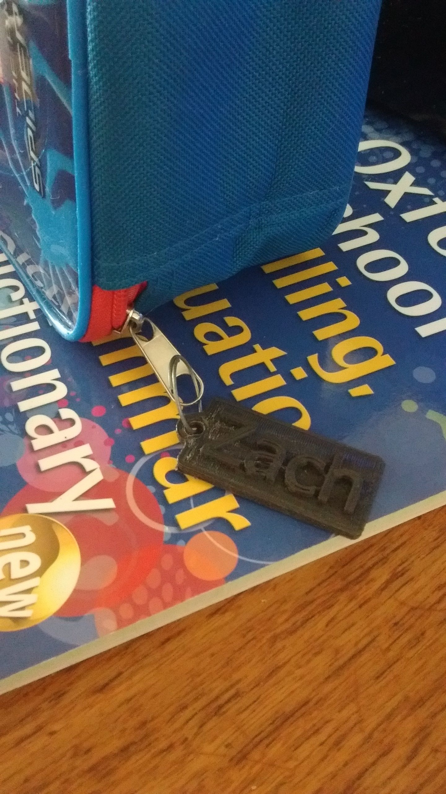 Isabella Name Tag Key chain Fob Zipper Tag 2x1x02in 50x25x5mm 3D model ...