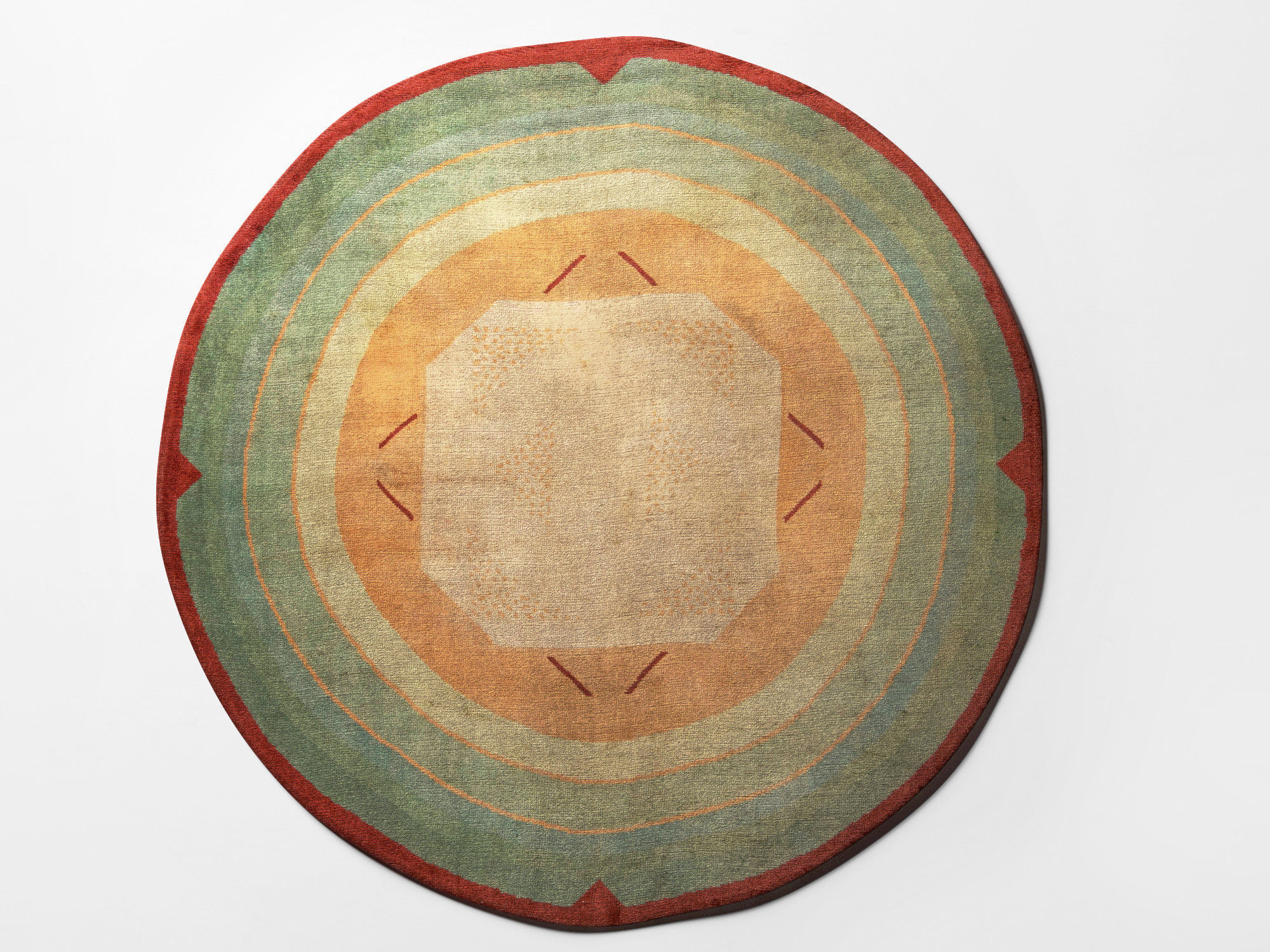 Round Vintage Rugs 3D model | CGTrader