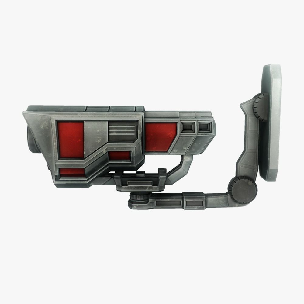 3D model Security camera 03 sci-fi low poly VR / AR / low-poly rigged ...