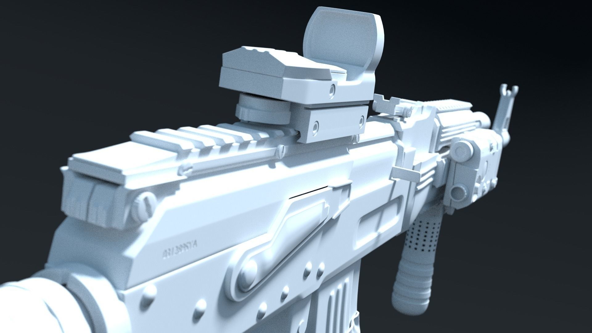 AK 47 Full Customized 3D model | CGTrader