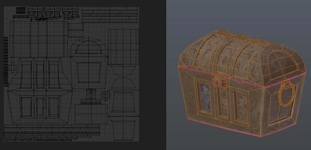 Low poly treasure chest free VR / AR / low-poly 3D model | CGTrader