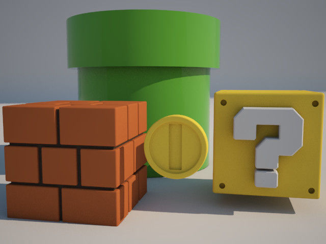 Mario Bros Props 3D model | CGTrader
