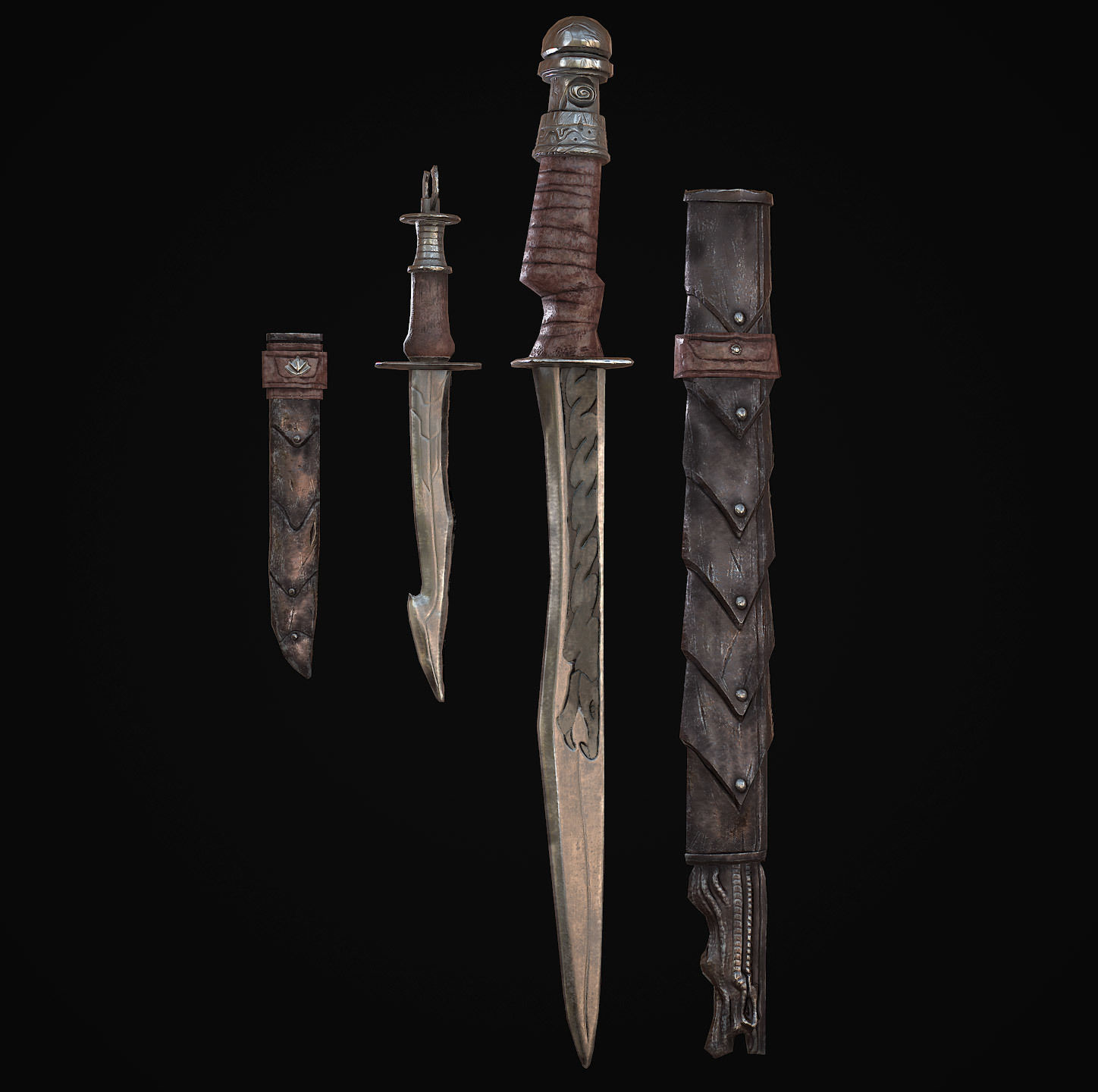 3D model Argonian weapons VR / AR / low-poly | CGTrader