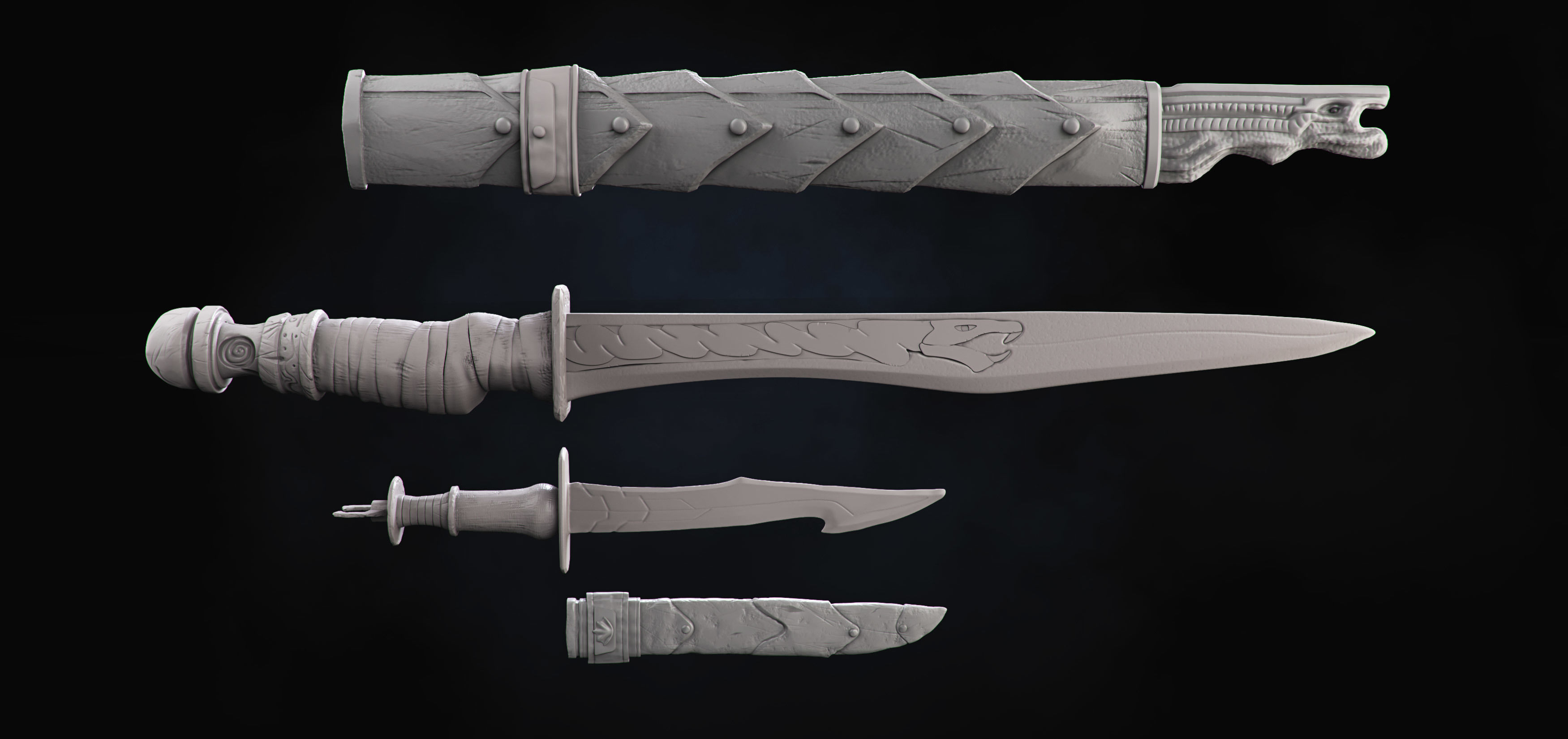 3D model Argonian weapons VR / AR / low-poly | CGTrader