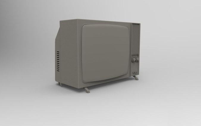 Old Tv 3D Printable 3D model 3D printable STL