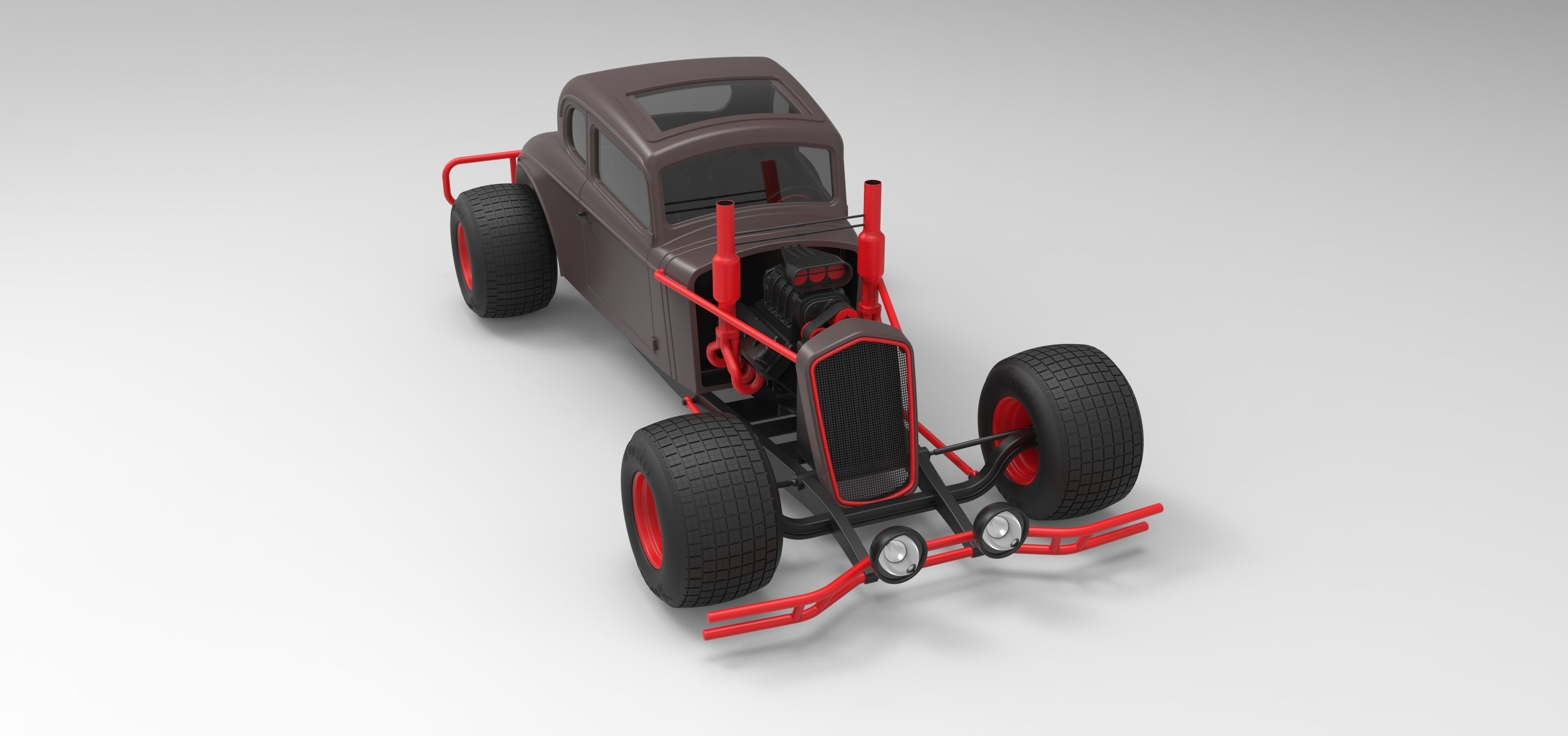 Hot rod 3D model | CGTrader
