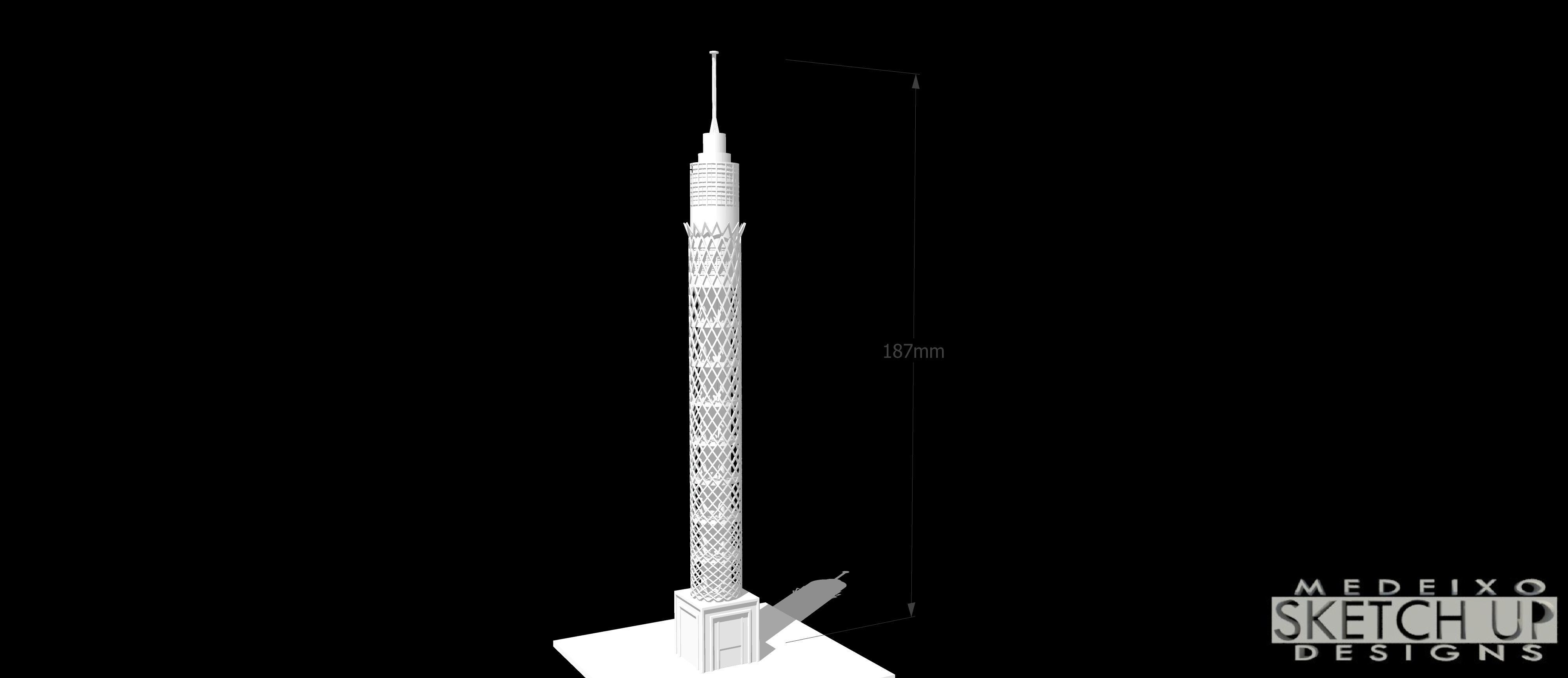 Cairo tower 3D model 3D printable | CGTrader