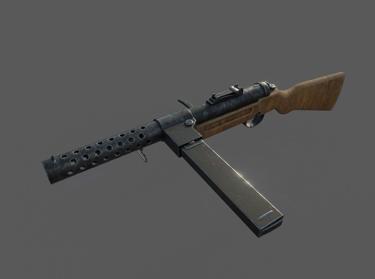 mp 28 submachine gun free 3D model | CGTrader