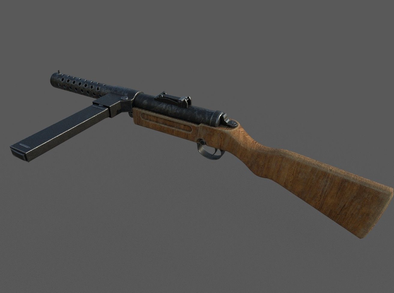 mp 28 submachine gun free 3D model | CGTrader