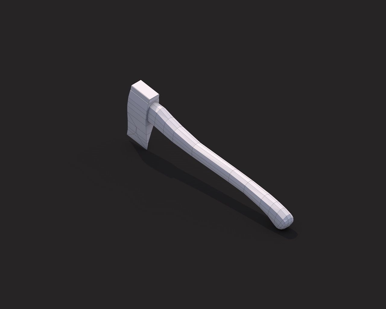 Low Poly Axe v2 free VR / AR / low-poly 3D model | CGTrader