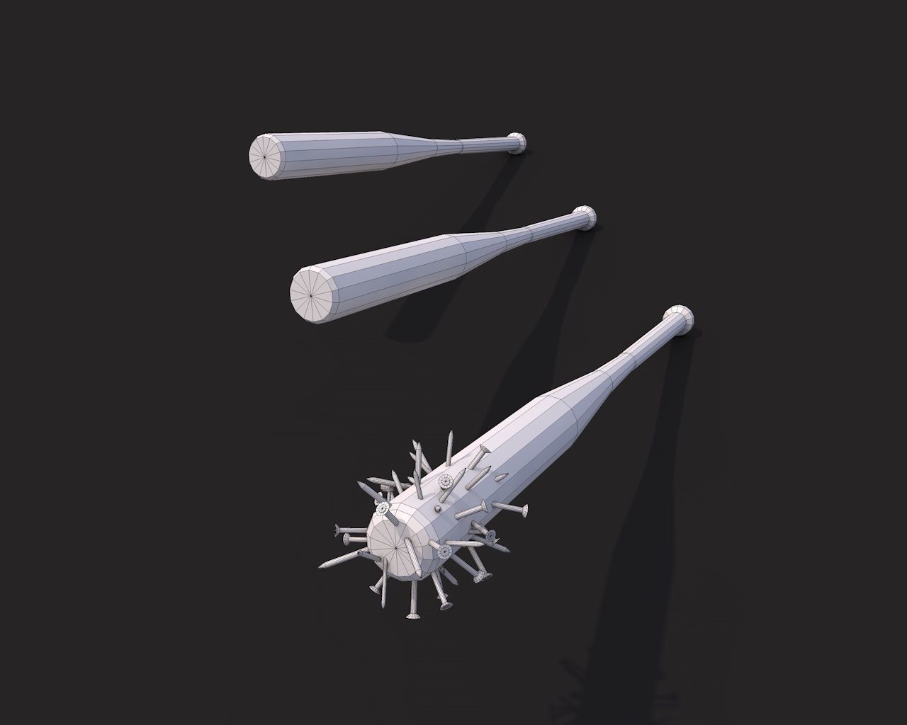 3D model Low Poly Baseball Bats VR / AR / low-poly | CGTrader
