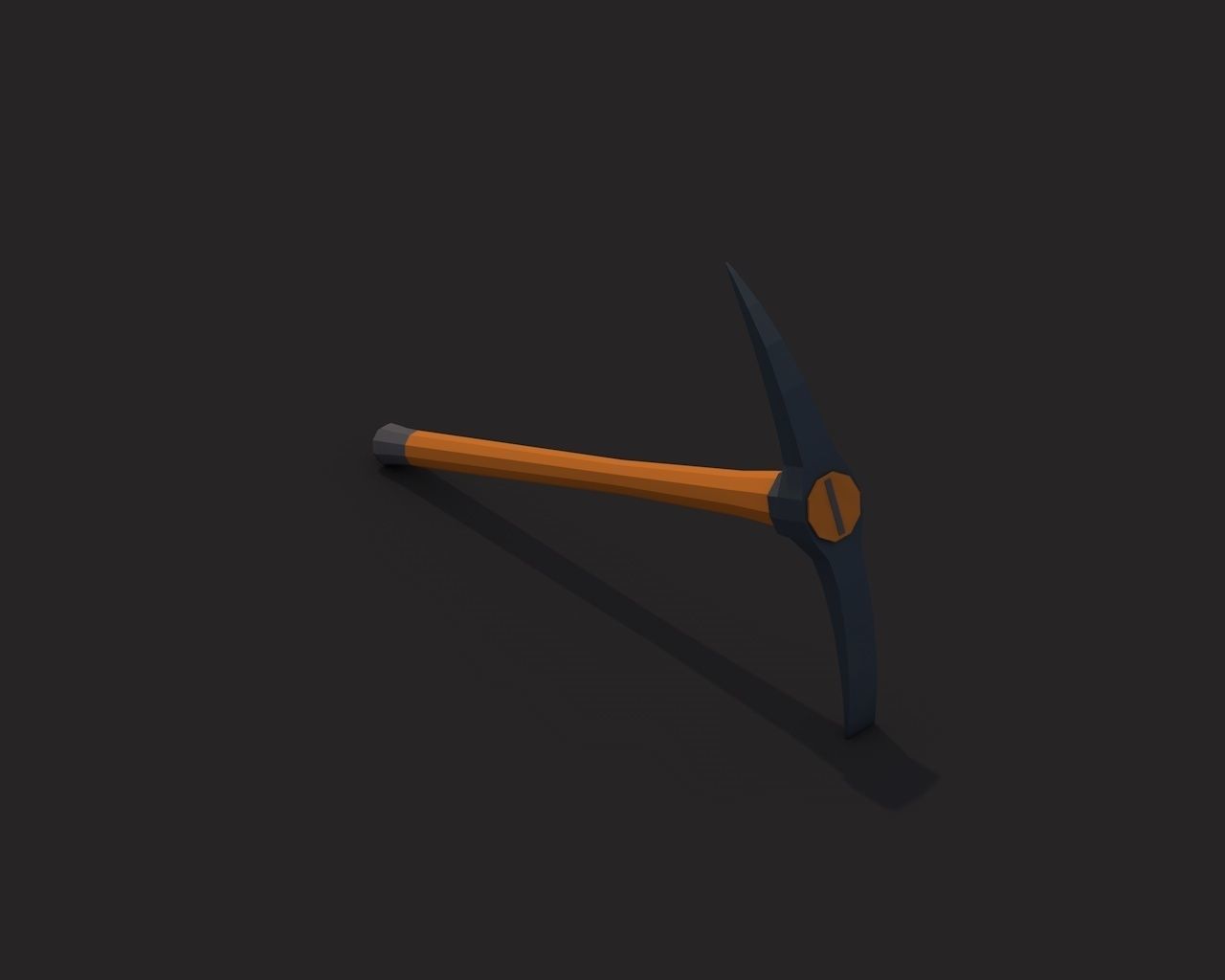 3D model Low Poly Pickaxe v1 VR / AR / low-poly | CGTrader