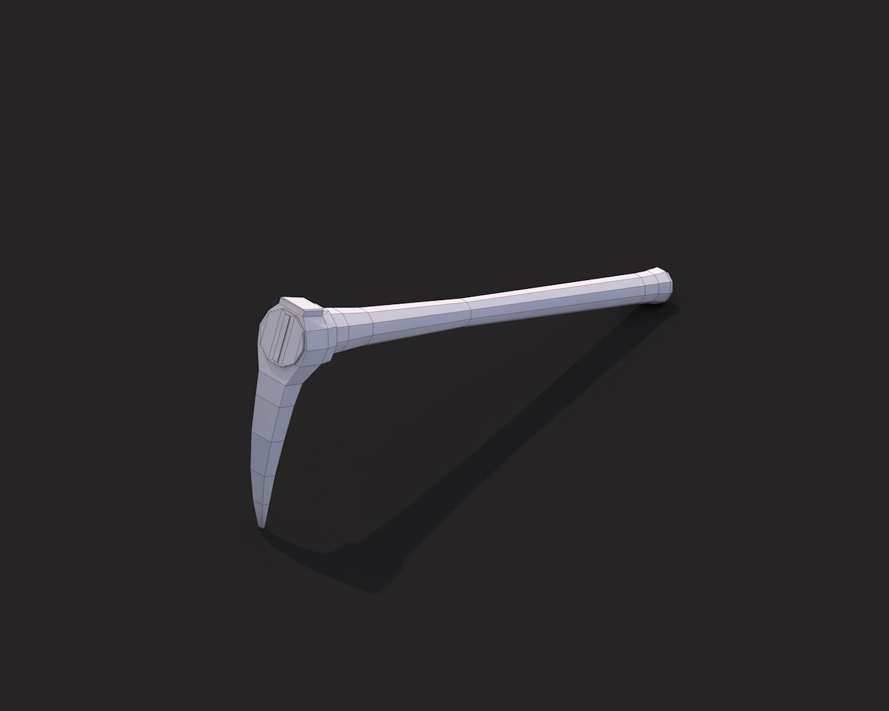 3D model Low Poly Pickaxe v2 VR / AR / low-poly | CGTrader