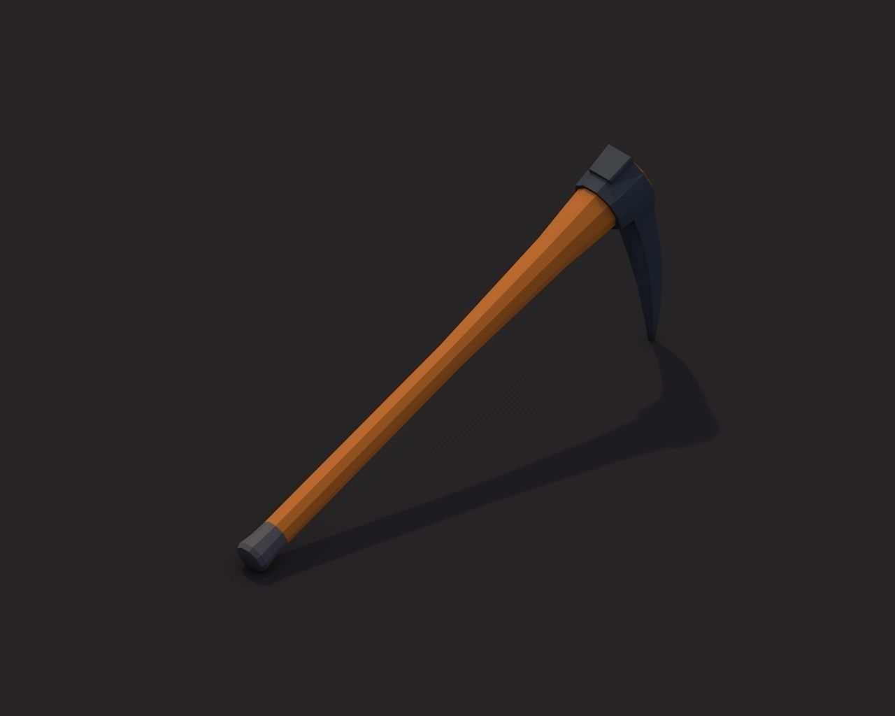 3D model Low Poly Pickaxe v2 VR / AR / low-poly | CGTrader
