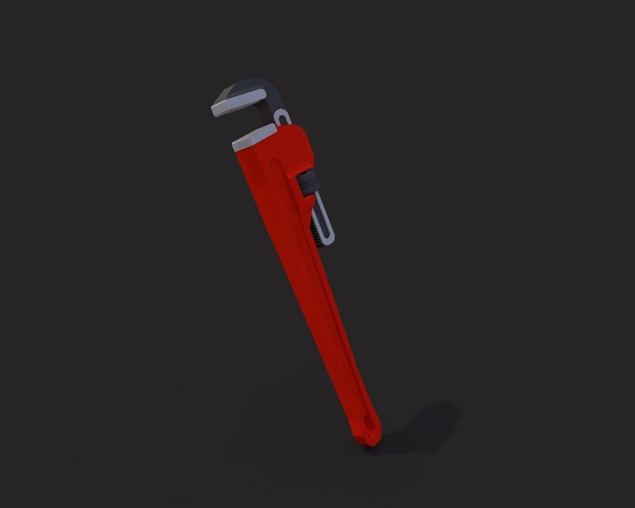 3D model Low Poly Pipe Wrench v1 VR / AR / low-poly | CGTrader