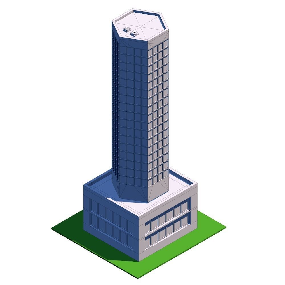 3D model Low Poly Cityscape Pack VR / AR / low-poly | CGTrader