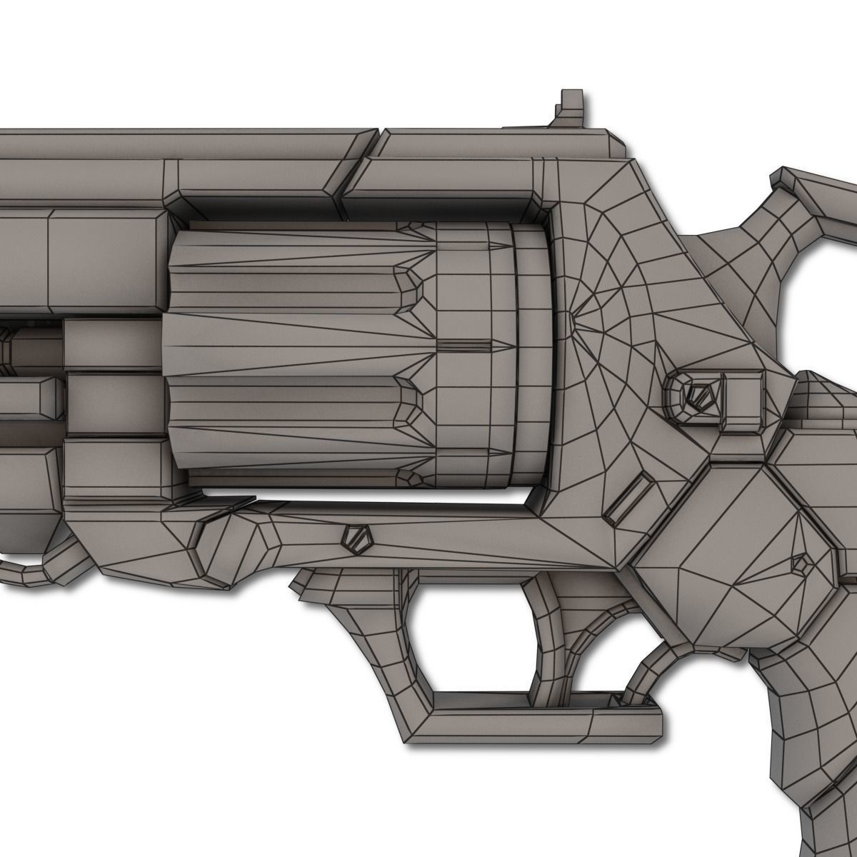 3D model Xenon Hand Revolver VR / AR / low-poly rigged animated | CGTrader