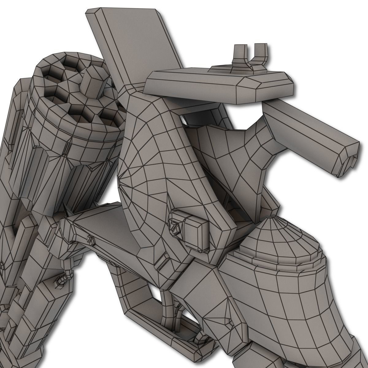 3D model Xenon Hand Revolver VR / AR / low-poly rigged animated | CGTrader