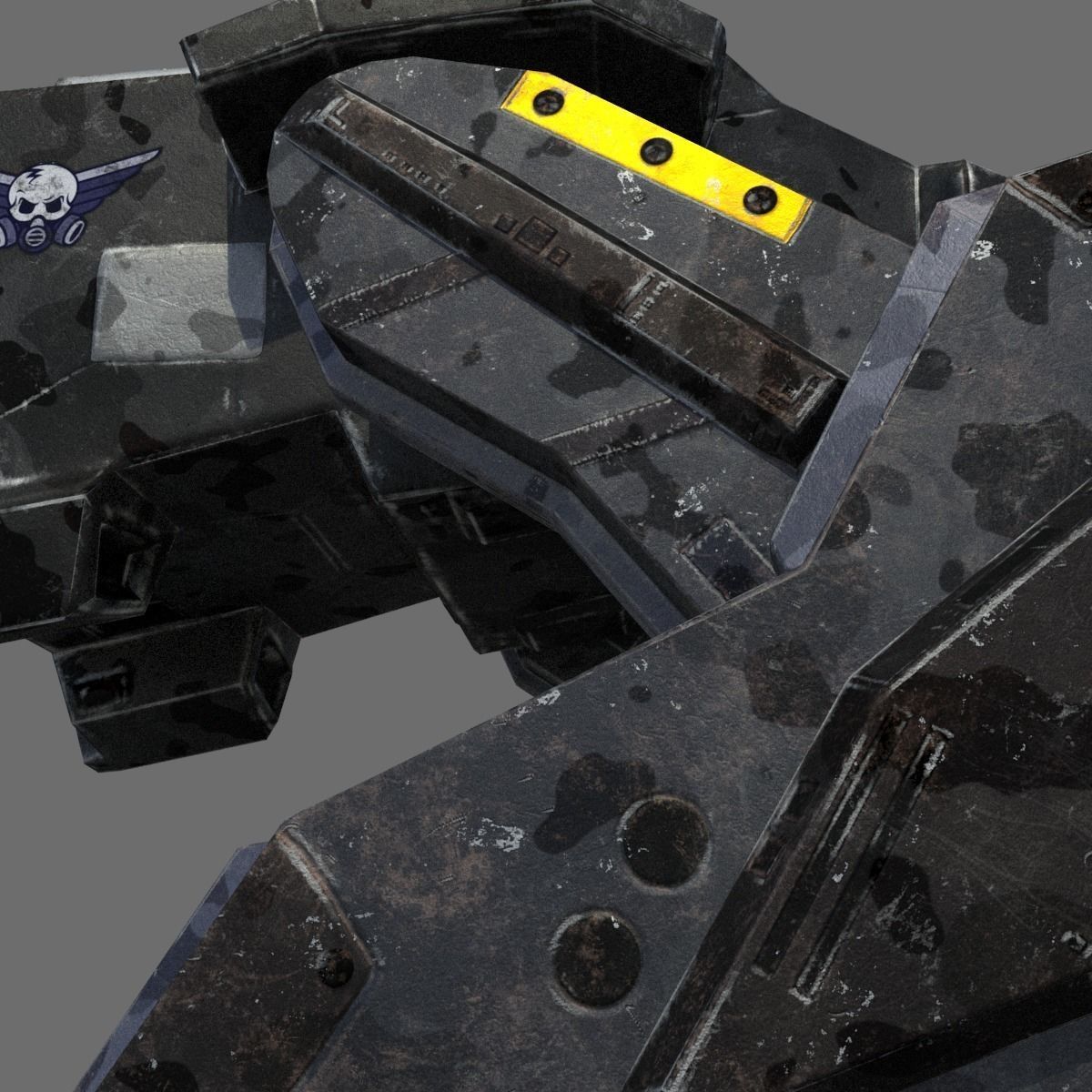 3D model Low-Poly Animated Mech VR / AR / low-poly rigged animated ...