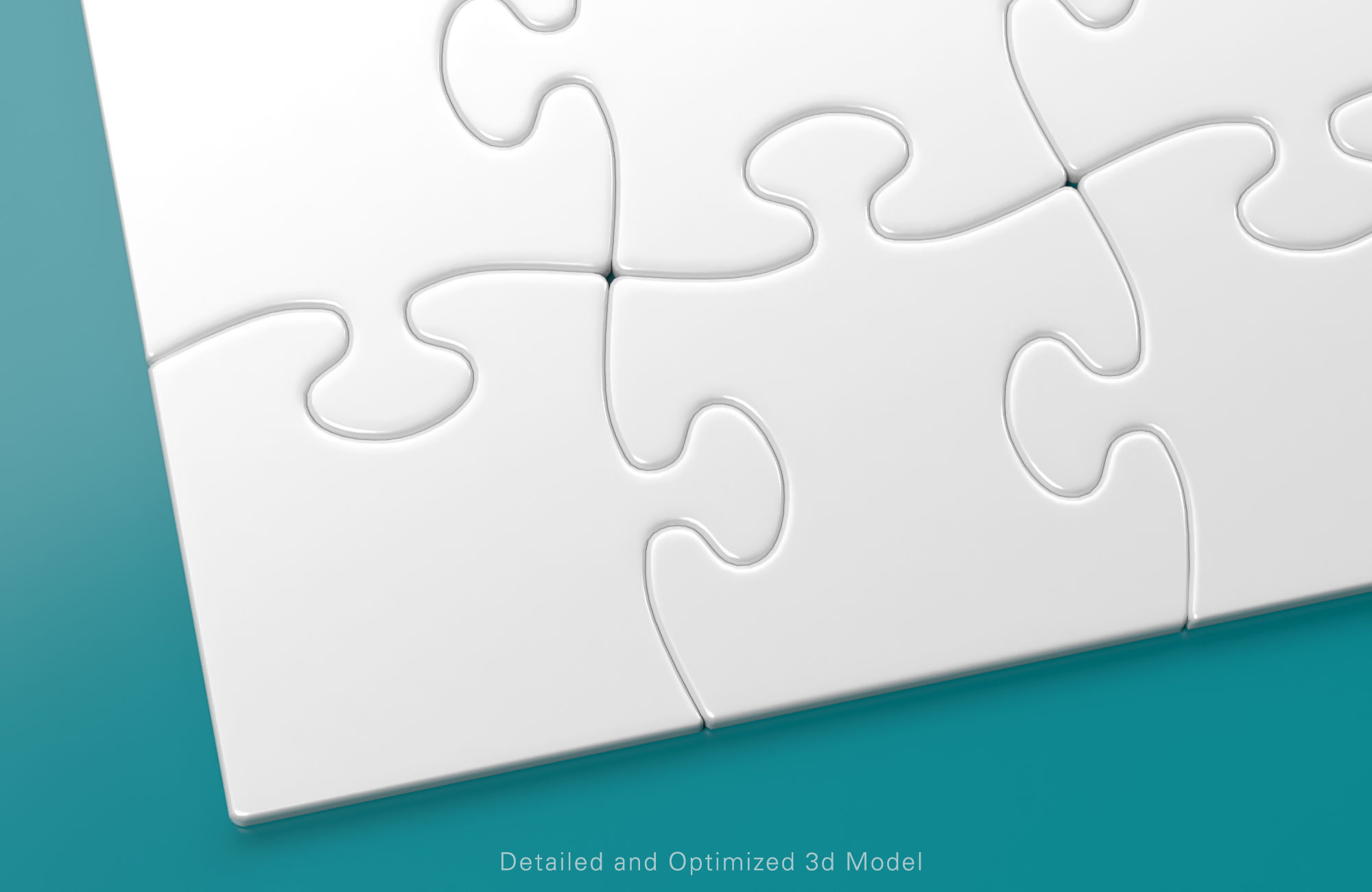 Puzzle Modular Pieces 3D model | CGTrader