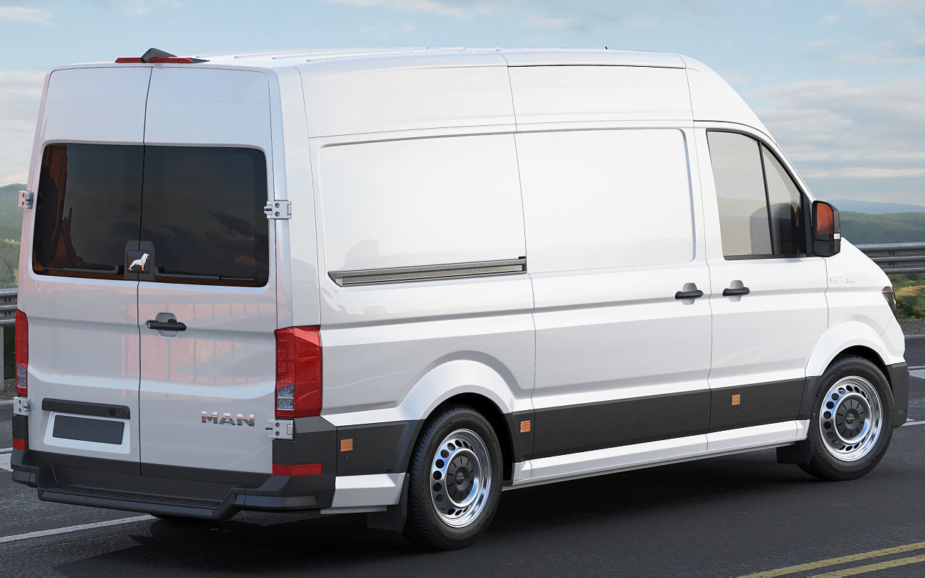 MAN TGE panel van L1H2 3D model | CGTrader