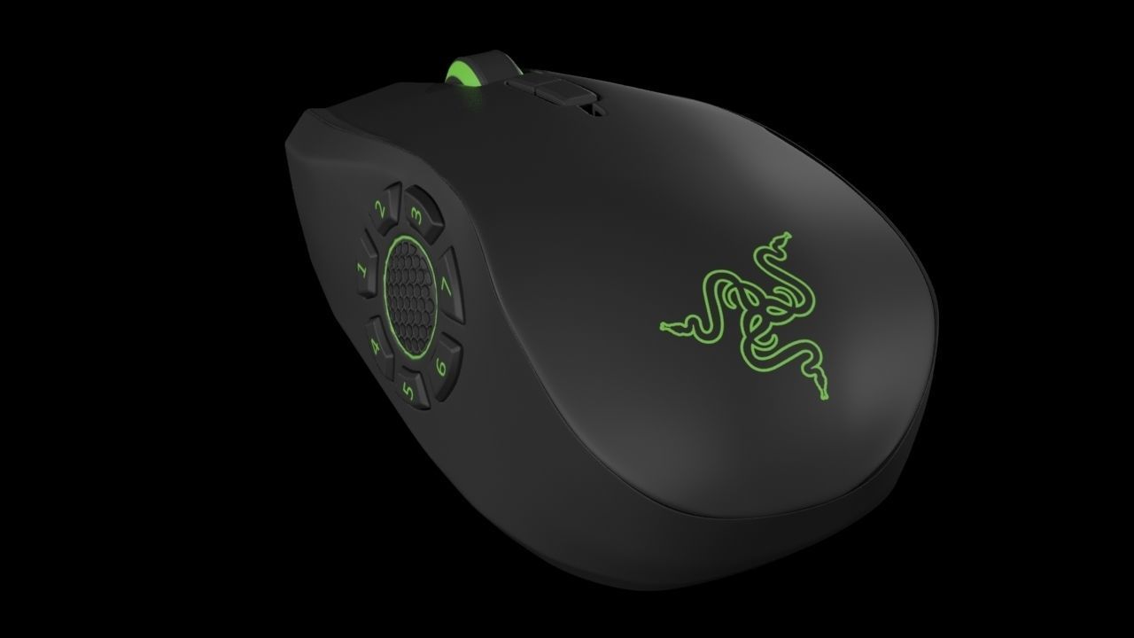 Razer Naga Hex v2 Gaming Mouse 3D model | CGTrader