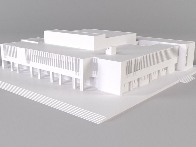 School model 3D model | CGTrader