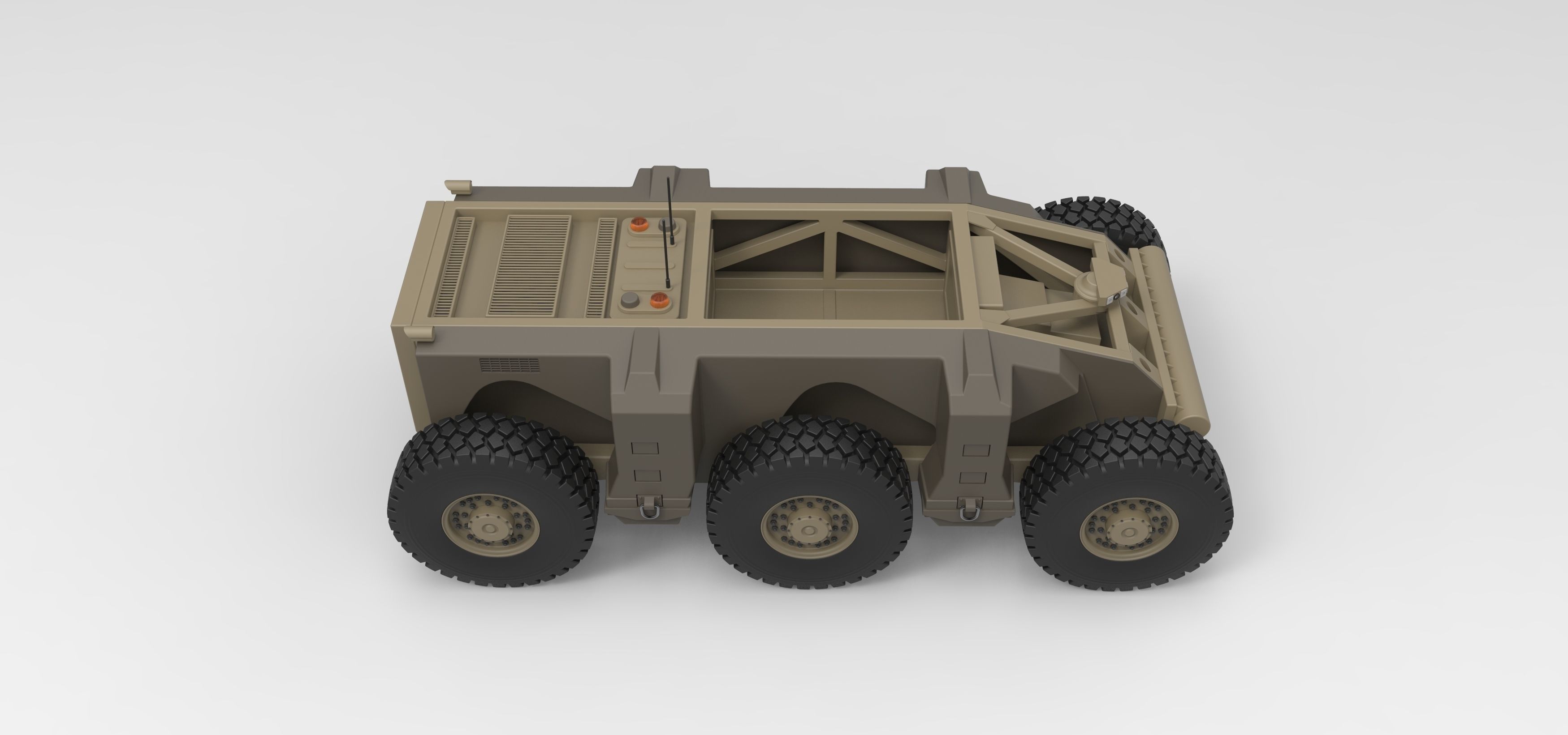 Crusher military vehicle 3D model | CGTrader