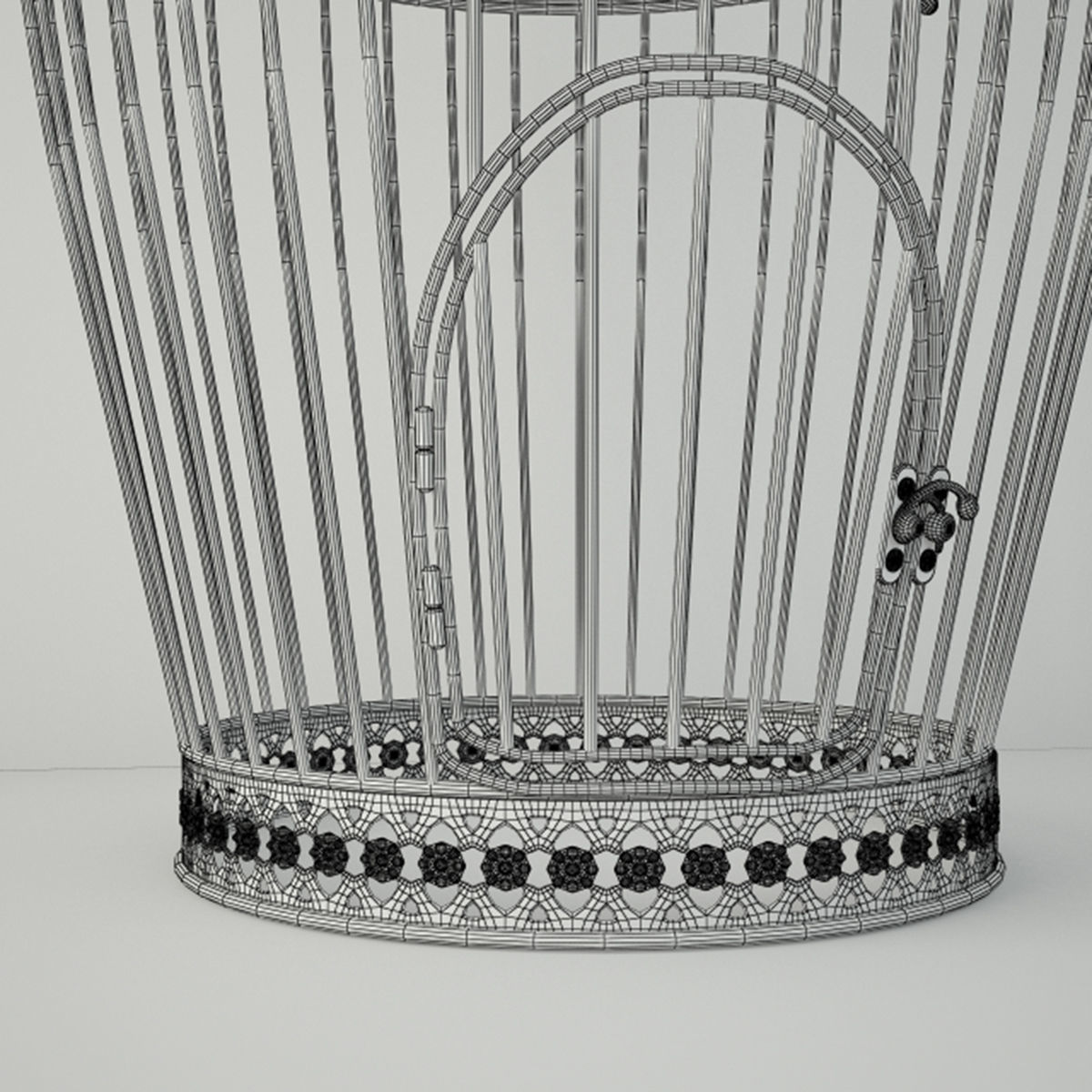 Rusted Metal Bird Cage 3D model | CGTrader