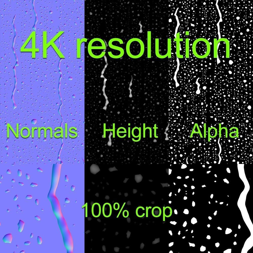 Raindrops Texture 3 Texture | CGTrader