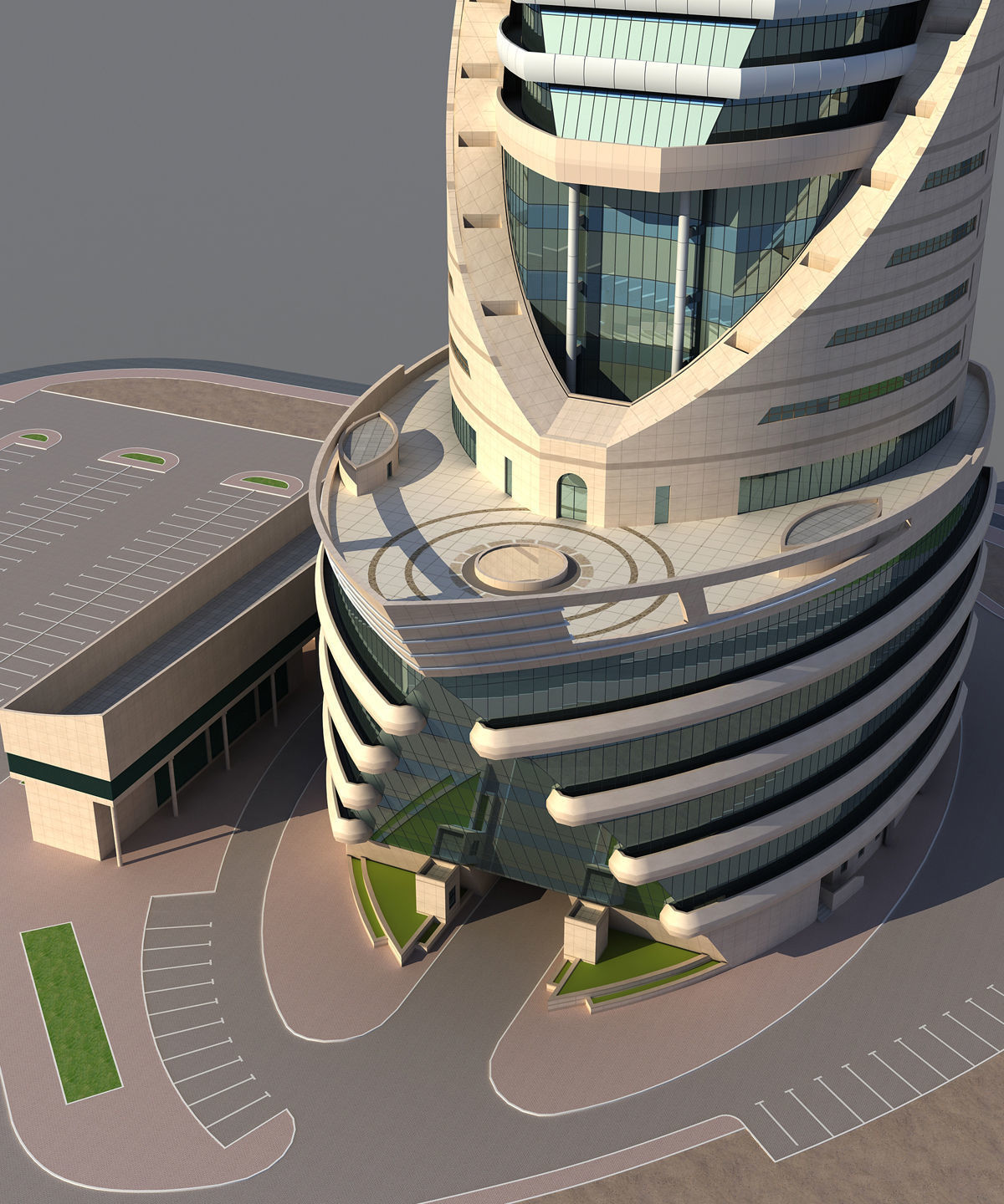 Etisalat telecommunications building 3D model | CGTrader