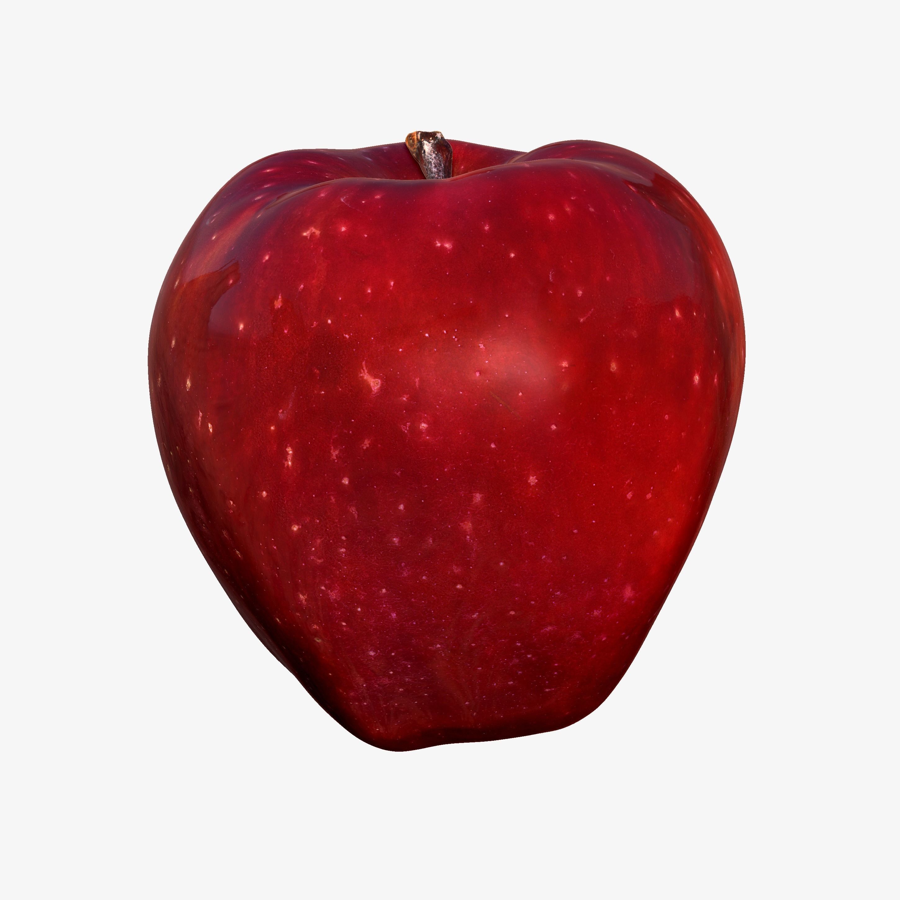 Red Apple Game Ready 3D Model Cross-Polarized Scan 16k Texture 3D model ...