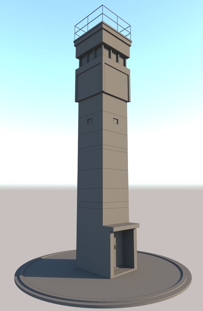 3D model Abandoned Guard Tower 02 VR / AR / low-poly | CGTrader