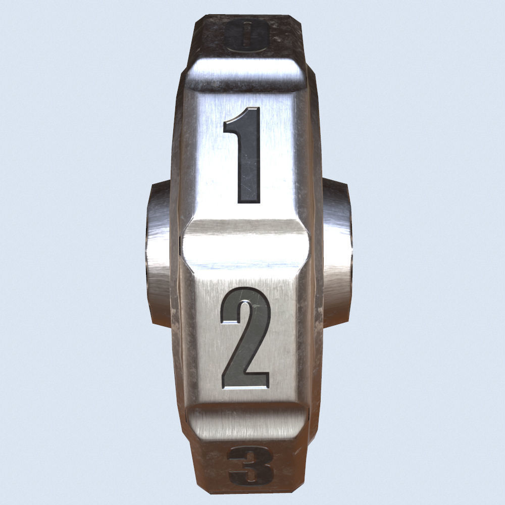 3D model Counter wheel VR / AR / low-poly | CGTrader