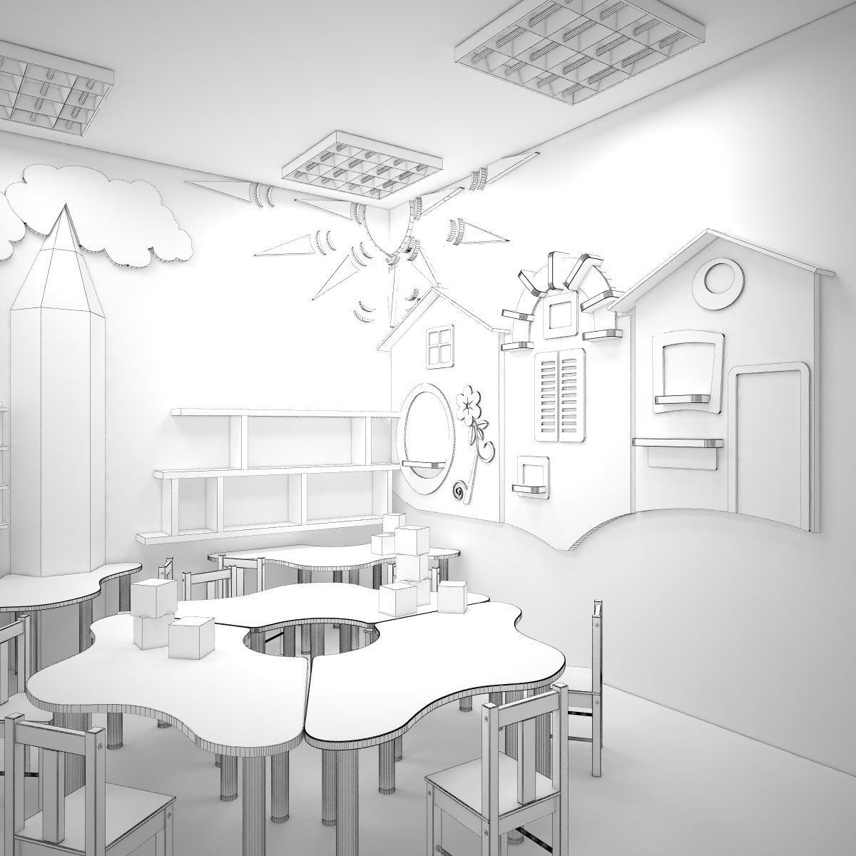 Children Playroom 3D model | CGTrader